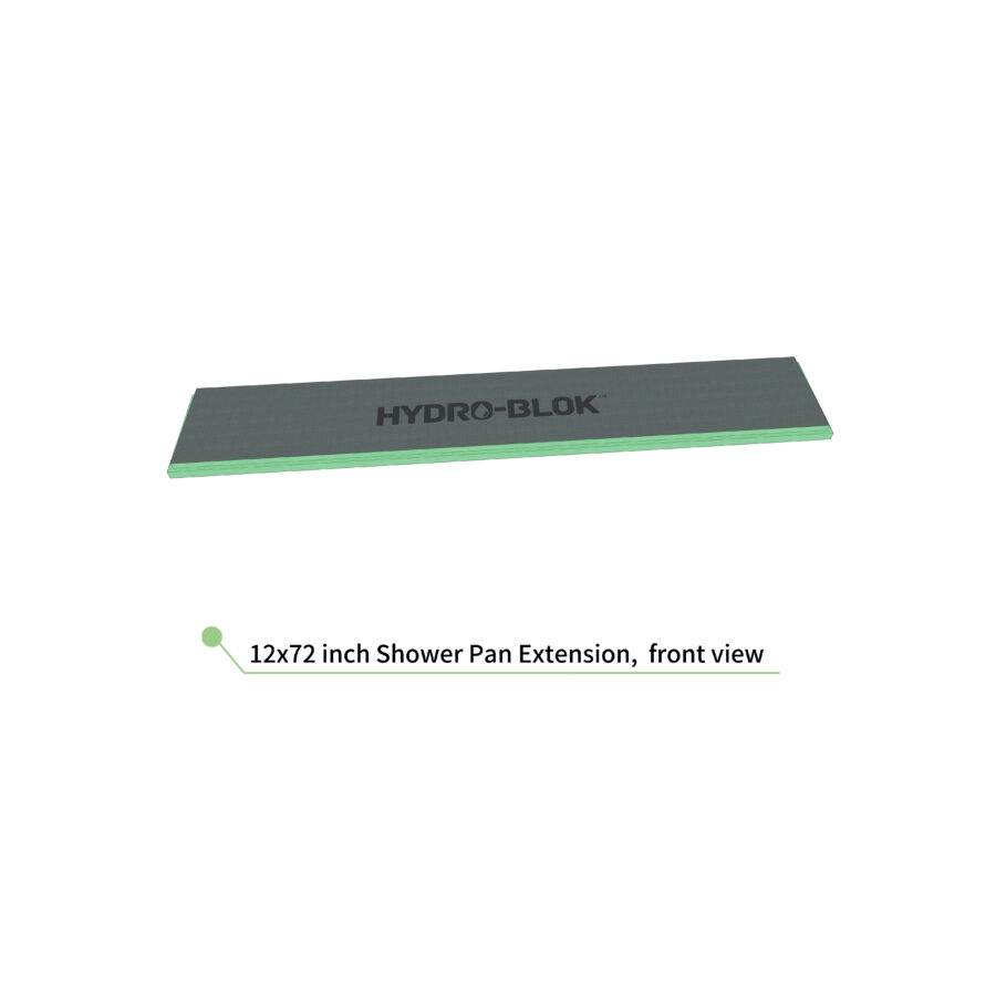Classic Shower Pan Extension 12" x 72" - HYDRO-BLOK