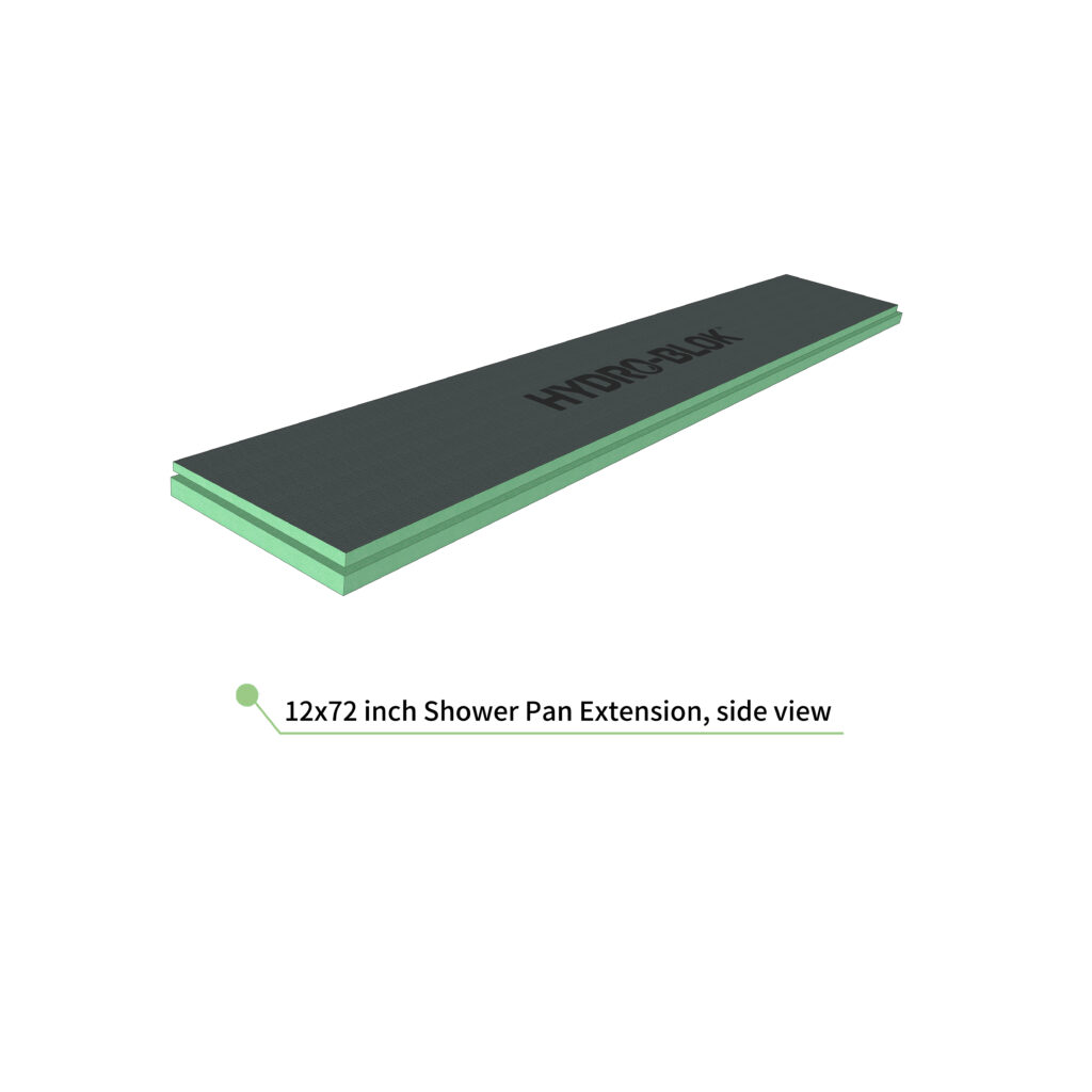Classic Shower Pan Extension 12" x 72" - HYDRO-BLOK