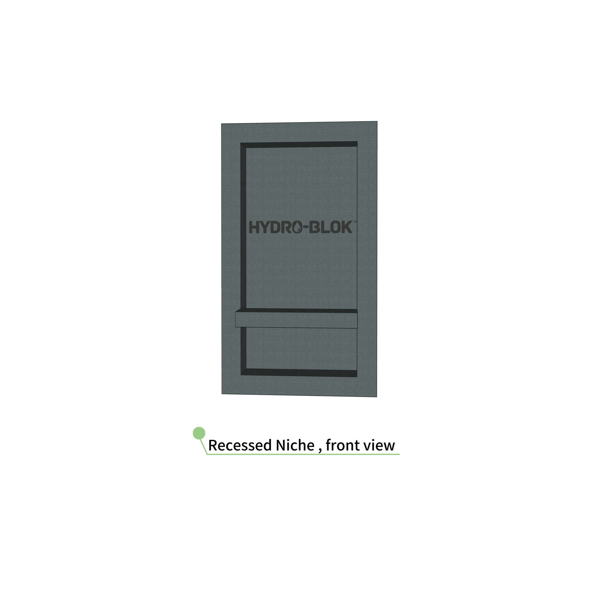 16" x 28" Recessed Niche - HYDRO-BLOK