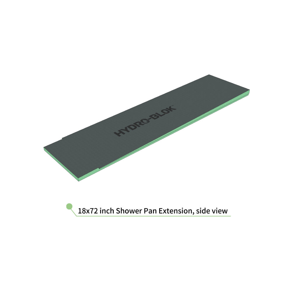Shower Pan Extensions - HYDRO-BLOK Shower Systems