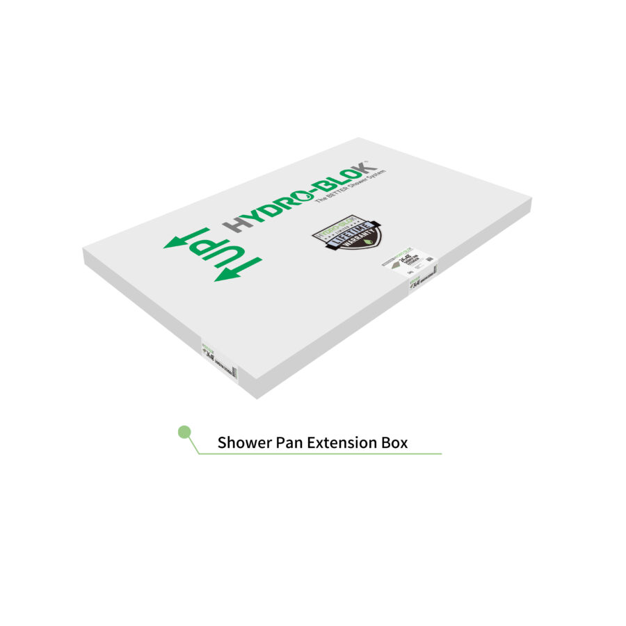 Classic Shower Pan Extension 24" x 48" - HYDRO-BLOK