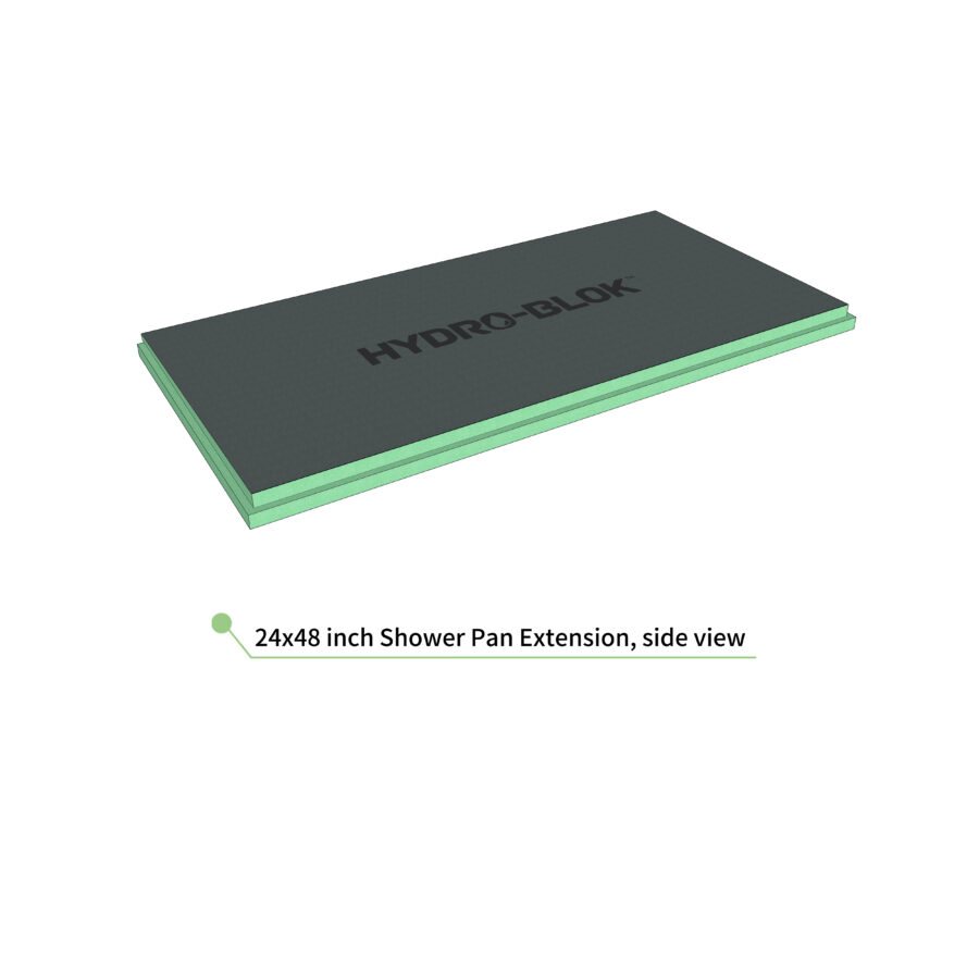 Classic Shower Pan Extension 24" x 48" - HYDRO-BLOK