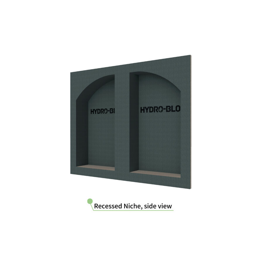 32" x 26" Recessed Double Arch Niche - HYDRO-BLOK