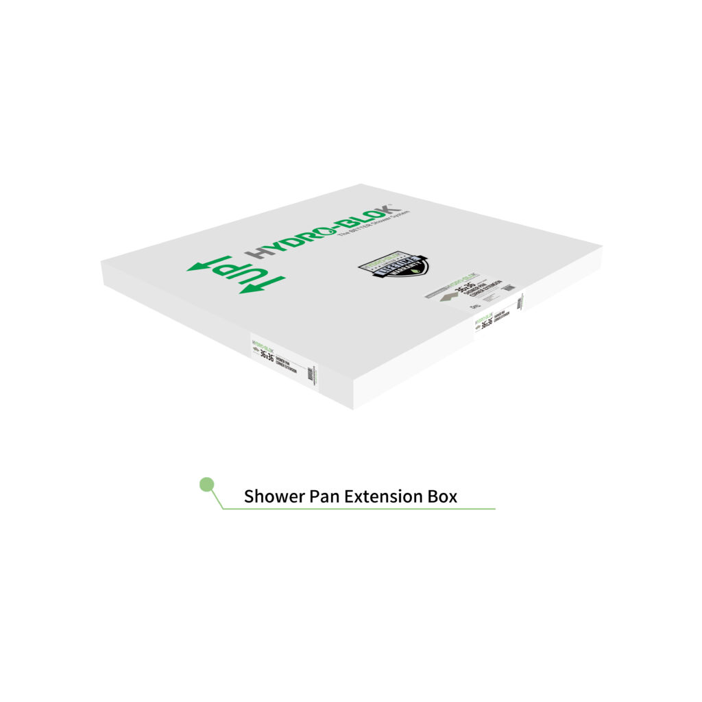 Classic Corner Shower Pan Extension 36" x 36" - HYDRO-BLOK