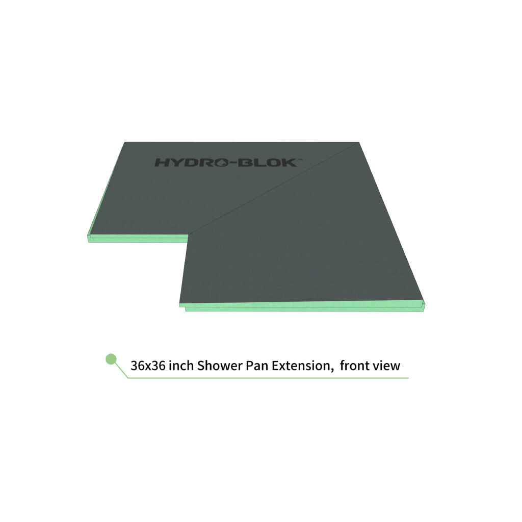 Classic Corner Shower Pan Extension 36" x 36" - HYDRO-BLOK