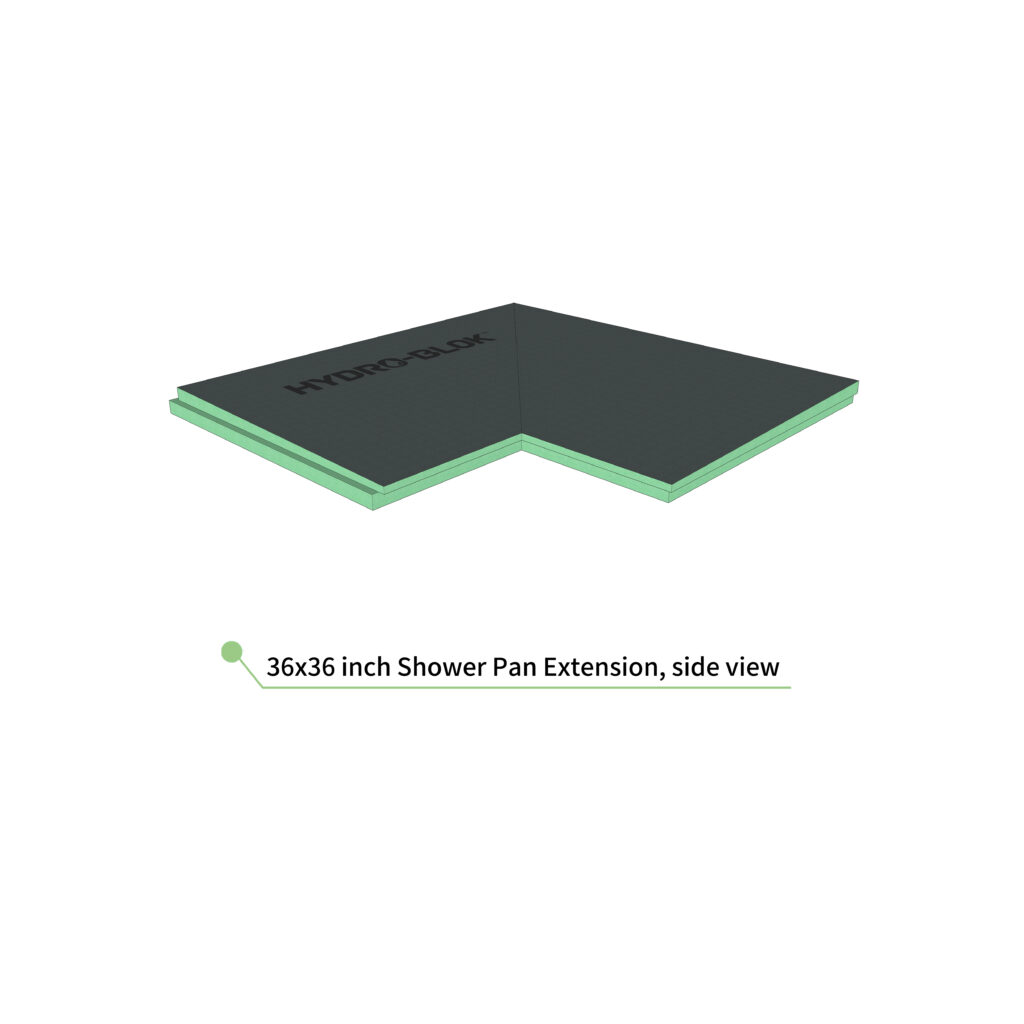 Shower Pan Extensions - HYDRO-BLOK Shower Systems