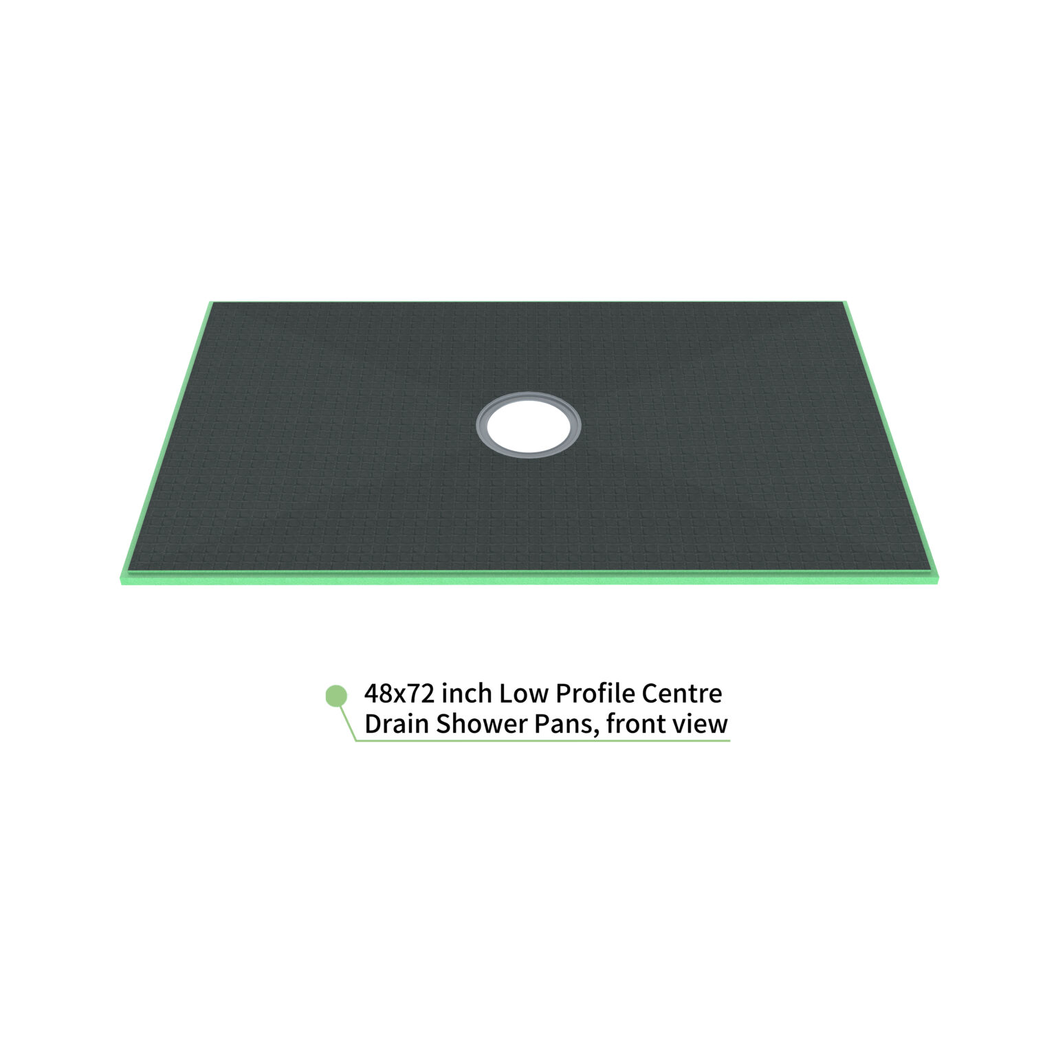 48” x 72” Low Profile Centre Drain Shower Pans - HYDRO-BLOK